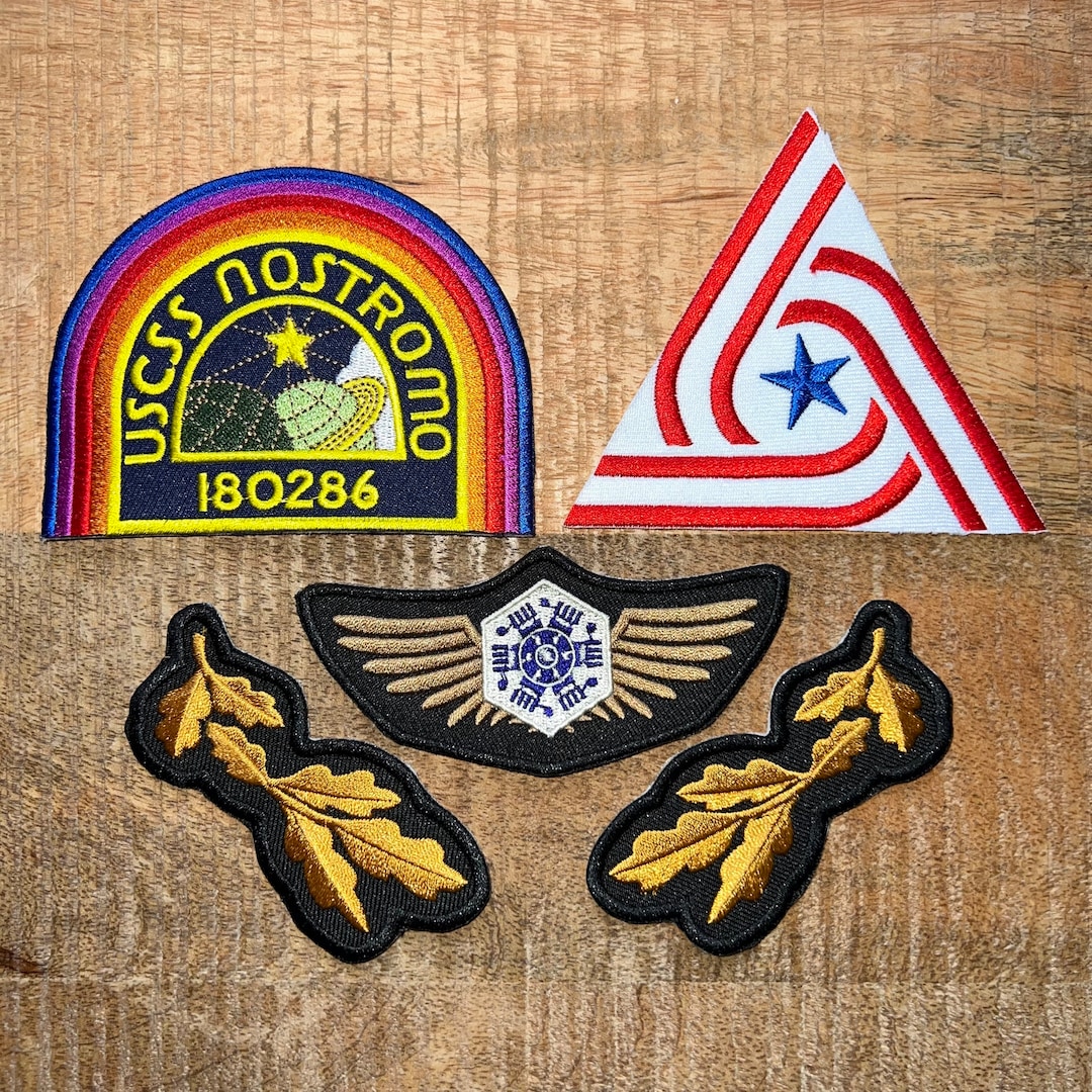 Alien Samuel Brett Uniform & Hat Patches USCSS Nostromo Embroidered ...