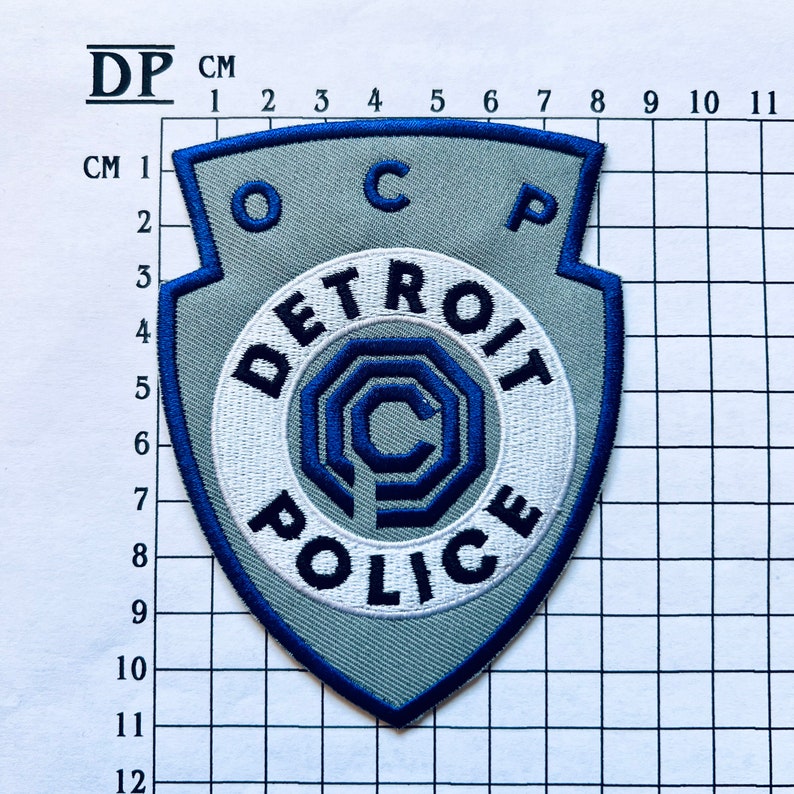 Robocop Detroit Police Uniform Patch Embroidered Iron on Sew on Badge ...