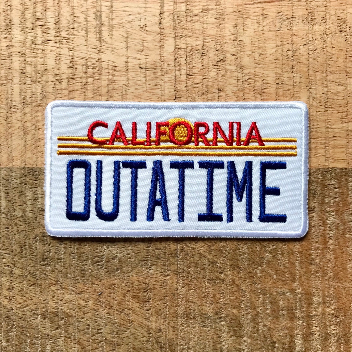 Back to the Future Delorean License Plate Patch California | Etsy