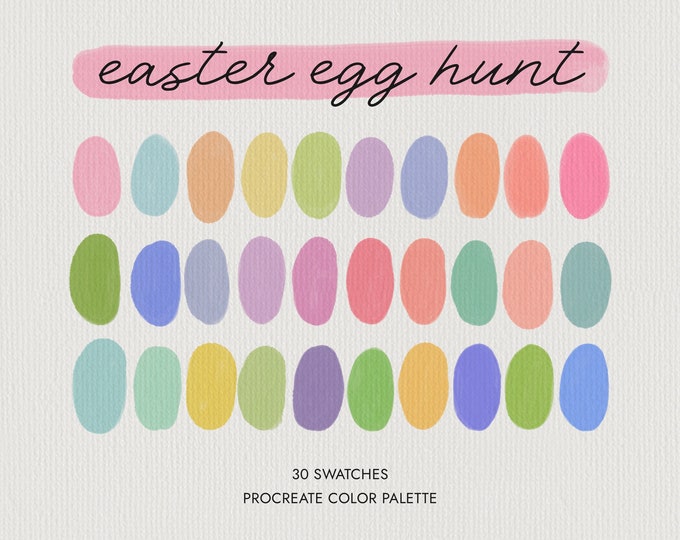 Easter Procreate Color Palette Bundle | Color Palette for Procreate ...