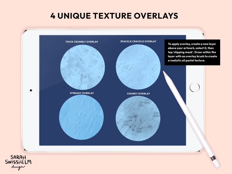 Oil Pastel Brushes for Procreate Realistic Oil Pastels, Texture Overlays, Procreate Canvas ...
