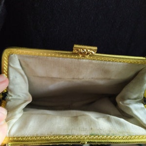 Metal Frame Bag/black With Rhinestone - Etsy