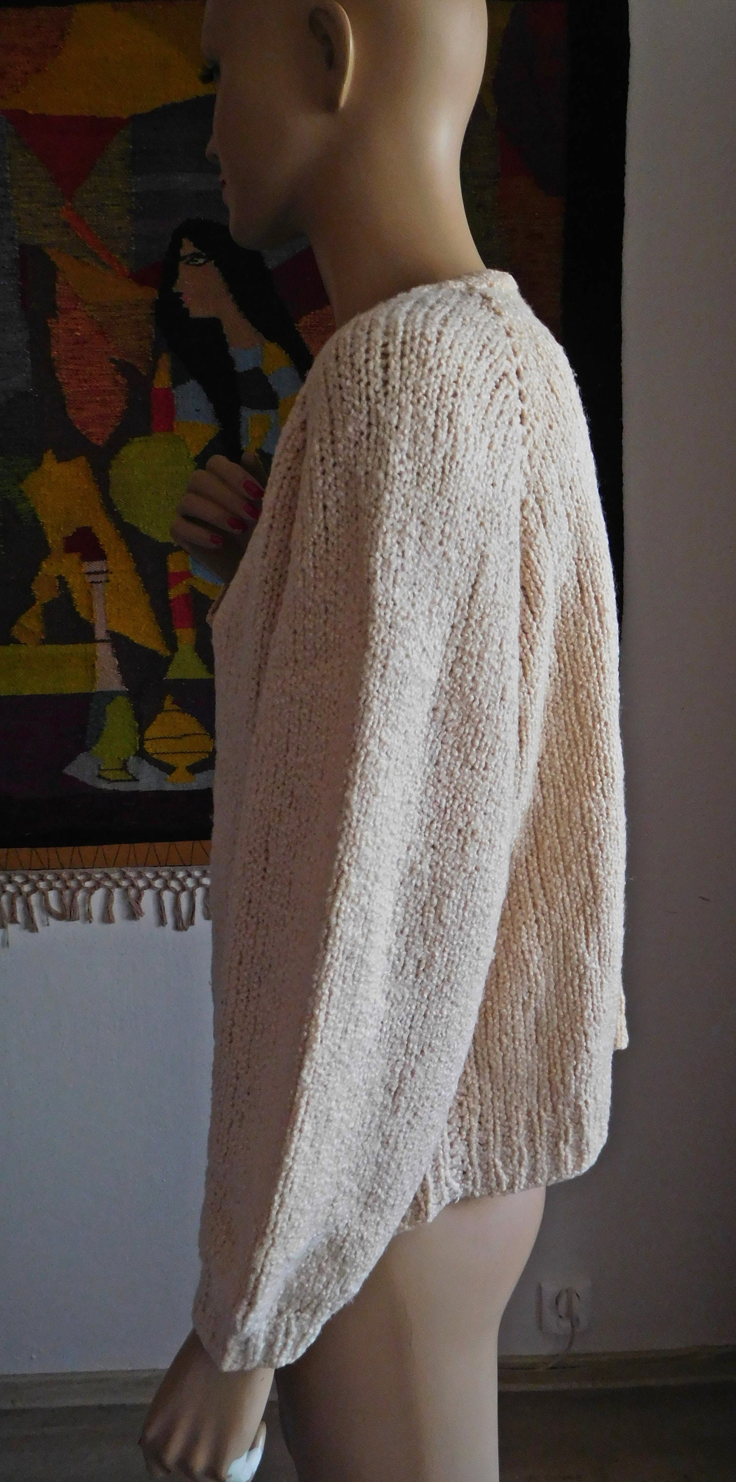 Buckle Handmade and Vintage Sweater/knitted/wooden Buttons/free ...
