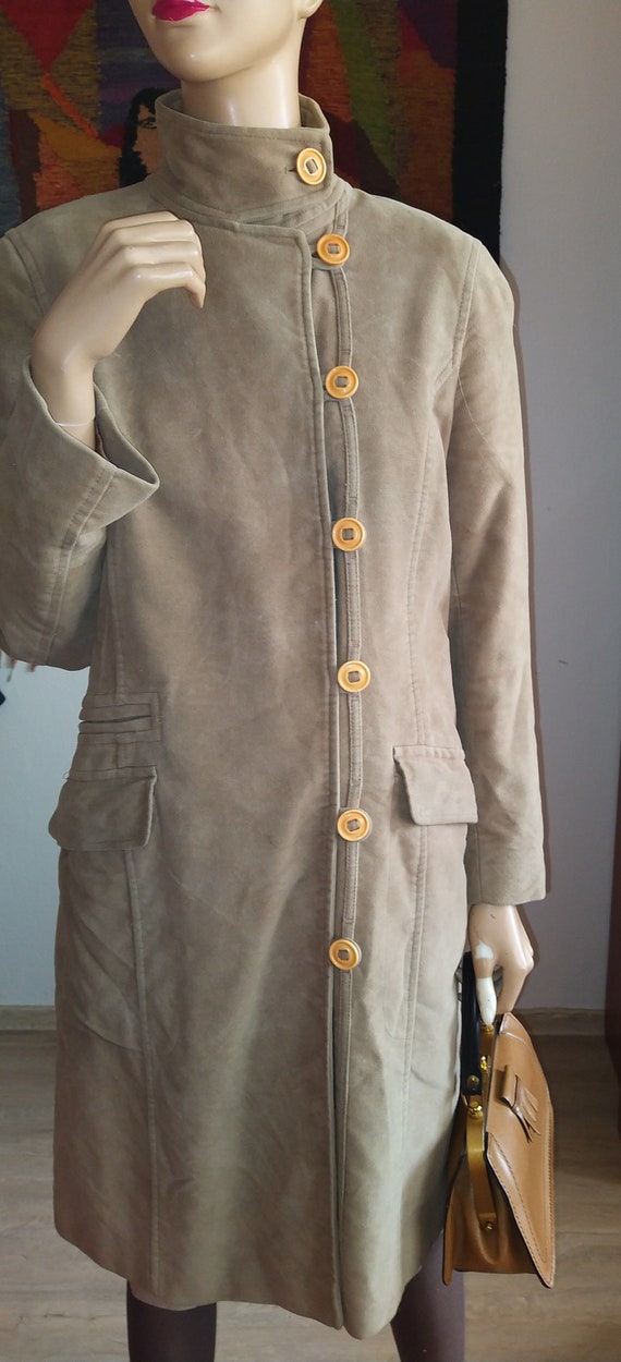 100% Cotton Coat/French Connection/Buttons Coat - Gem