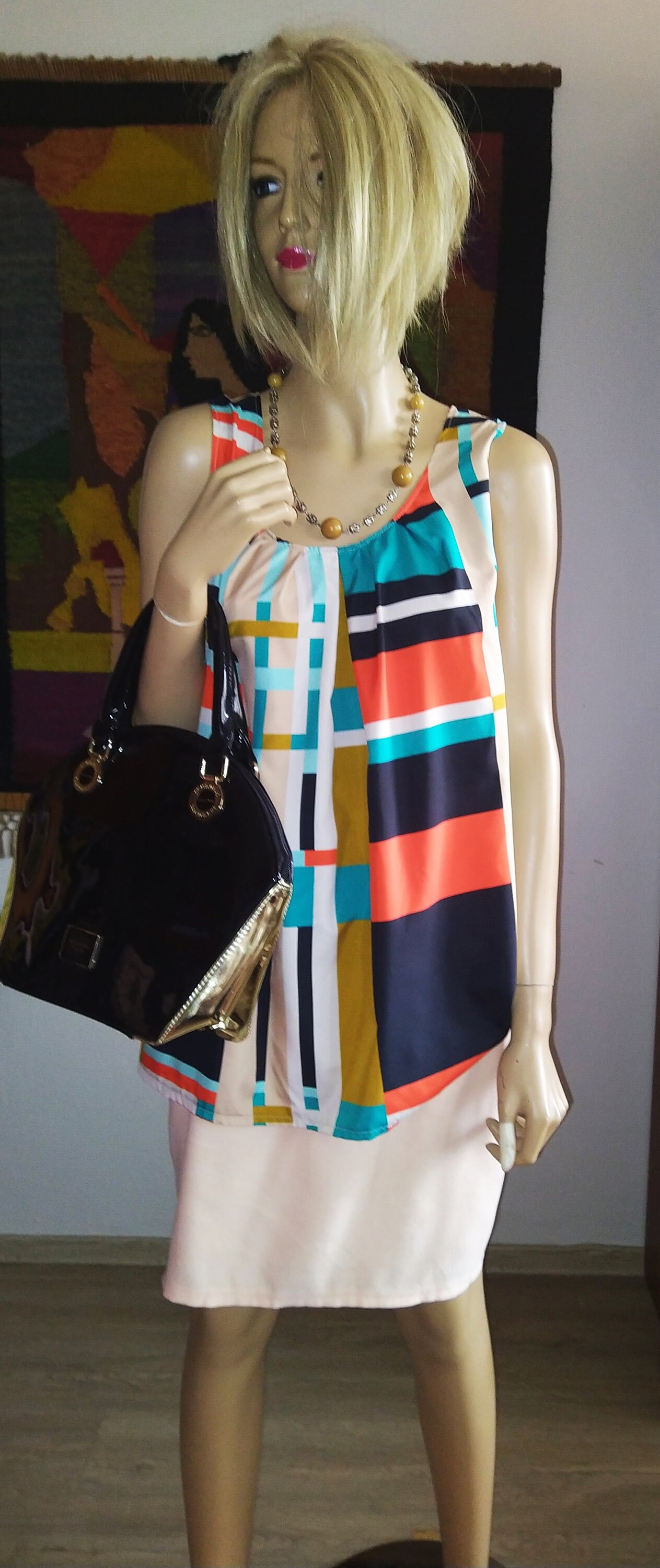 Vintage Gold and Black Handbag/monari/bag/large Bag/free - Etsy