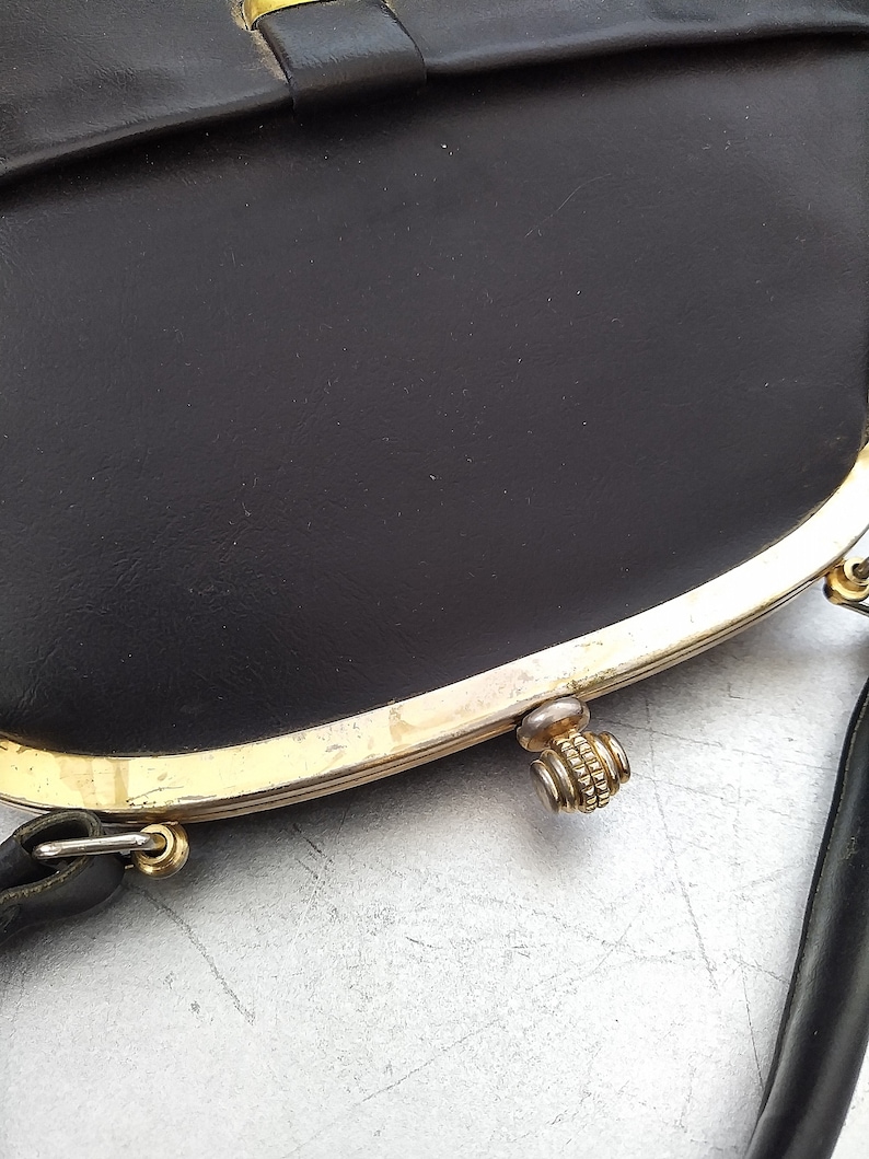 Metal Frame Bag/black Handbag - Etsy