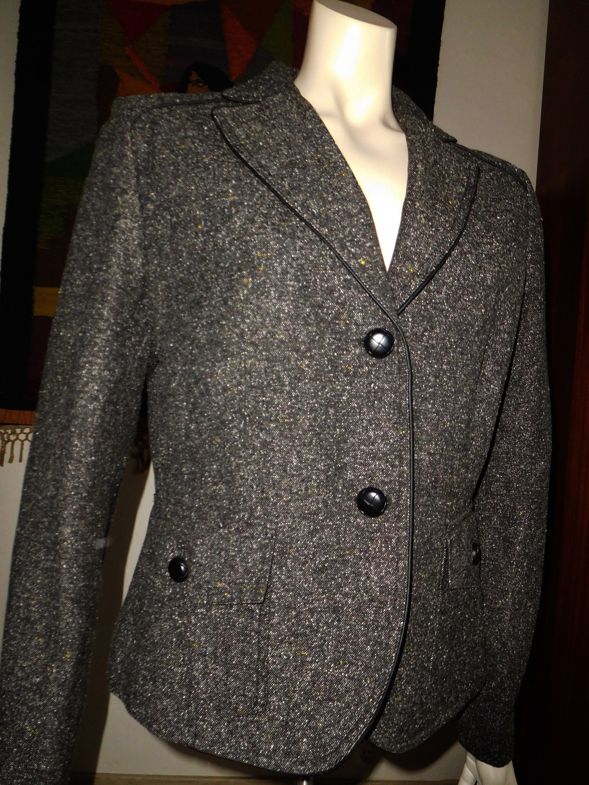 Vintage Cotton Jacket/english Style - Etsy