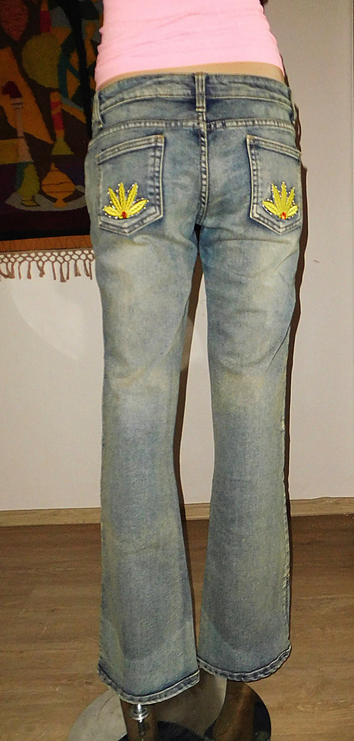 Uncle Sam Jeans/embroidered Jeans/hippie Style/boho/vintage - Etsy ...