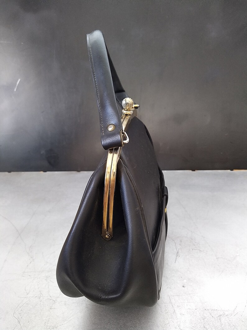 Metal Frame Bag/black Handbag - Etsy