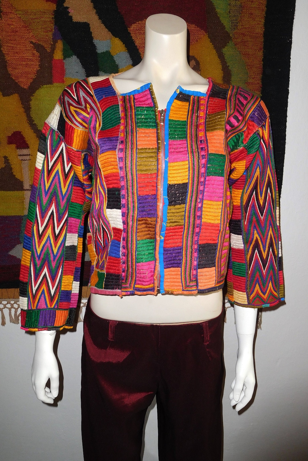 Original Amazing Blazer/cotton Woven/blazer Crazy Multicolor - Etsy