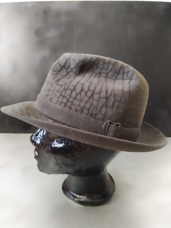 Tonak Hat/Felt Vintage Hat Grey/Pattern Hat for Men - Gem Tonak Hat/Felt Vintage Hat Grey/Pattern Hat for Men - Gem