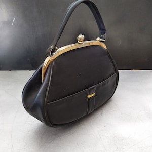 Metal Frame Bag/black Handbag - Etsy