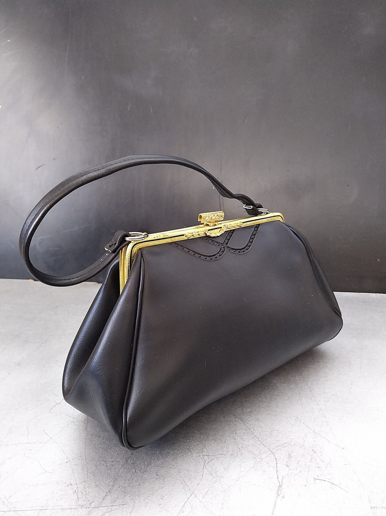 Metal Frame Bag/black With Rhinestone - Etsy