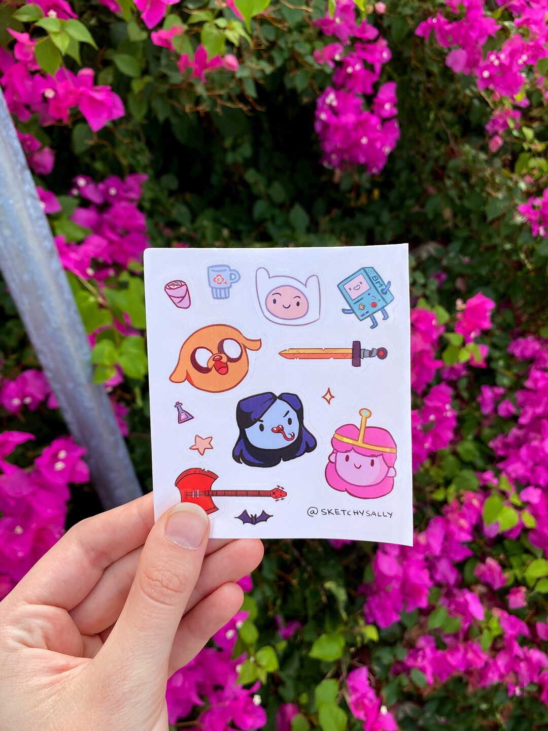 Adventure Time Sticker Set | Marceline Princess Bubblegum Finn Jake BMO ...