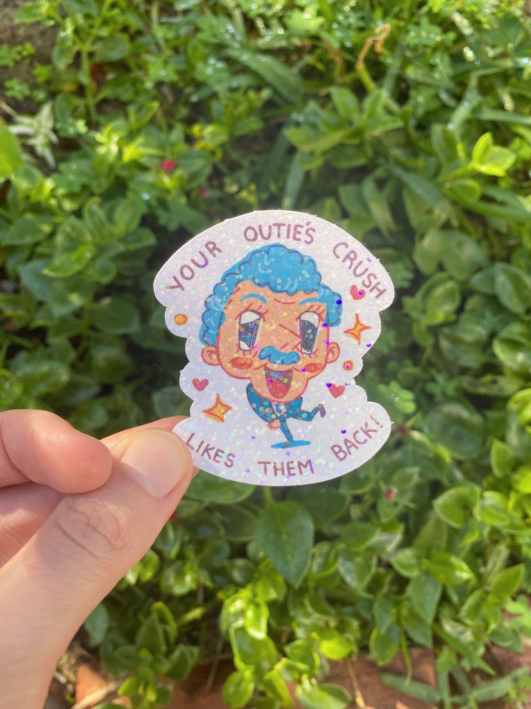 Irving Chan Outie Affirmation Sticker - Etsy