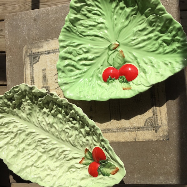 Green Lettuce Plates - Etsy