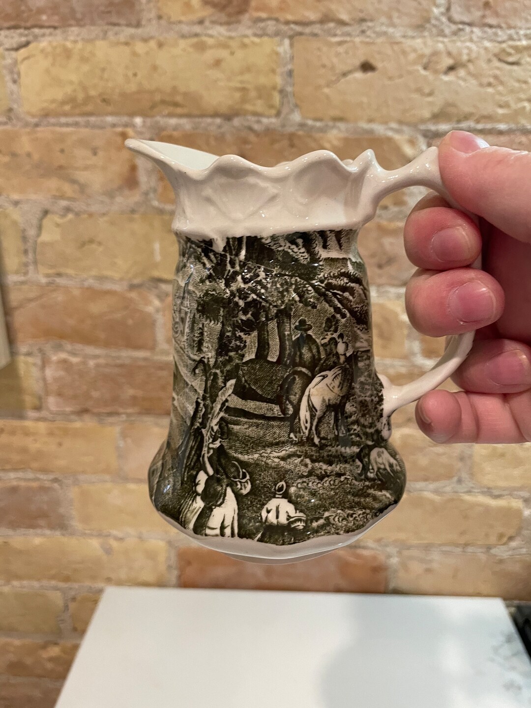Vintage Old Foley James Kent Transferware Pitcher Made in England 1940s ...