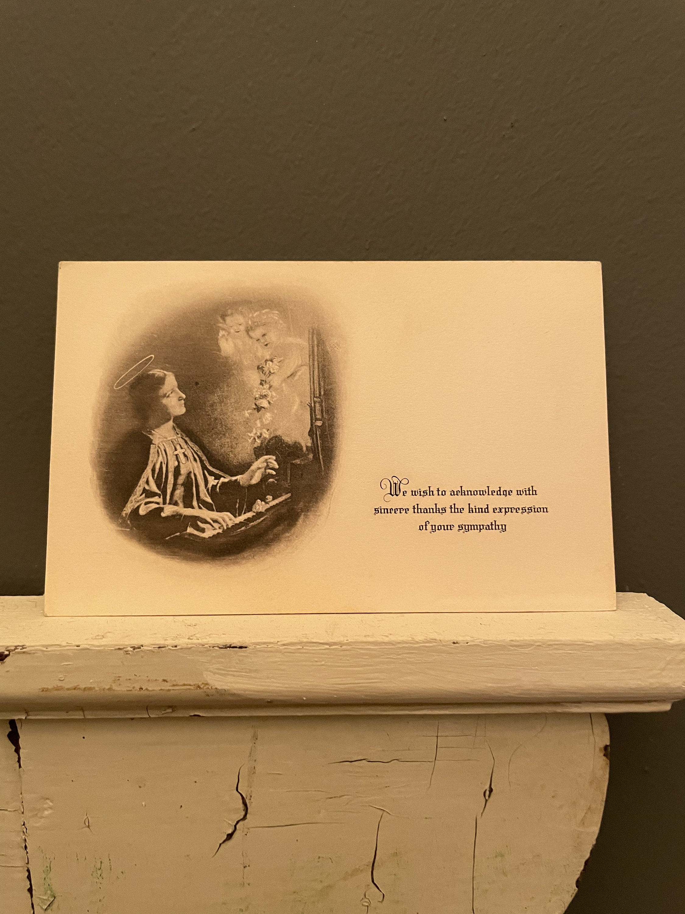 Antique Funeral Mourning Card With Spirits 1900 - Etsy