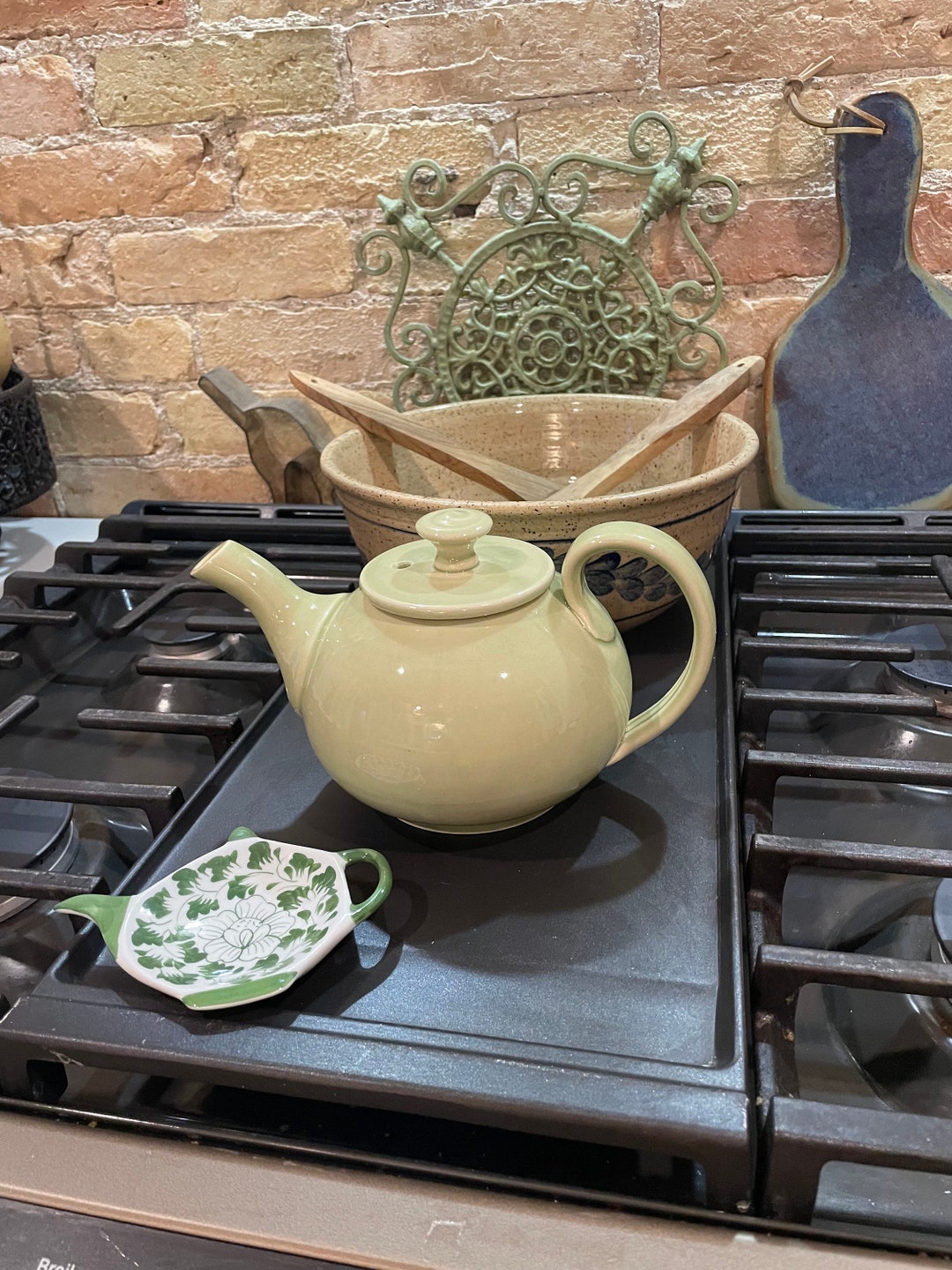 Rare Thomas Aitken Teapot in Green Collectible Rare Canadian Artist ...