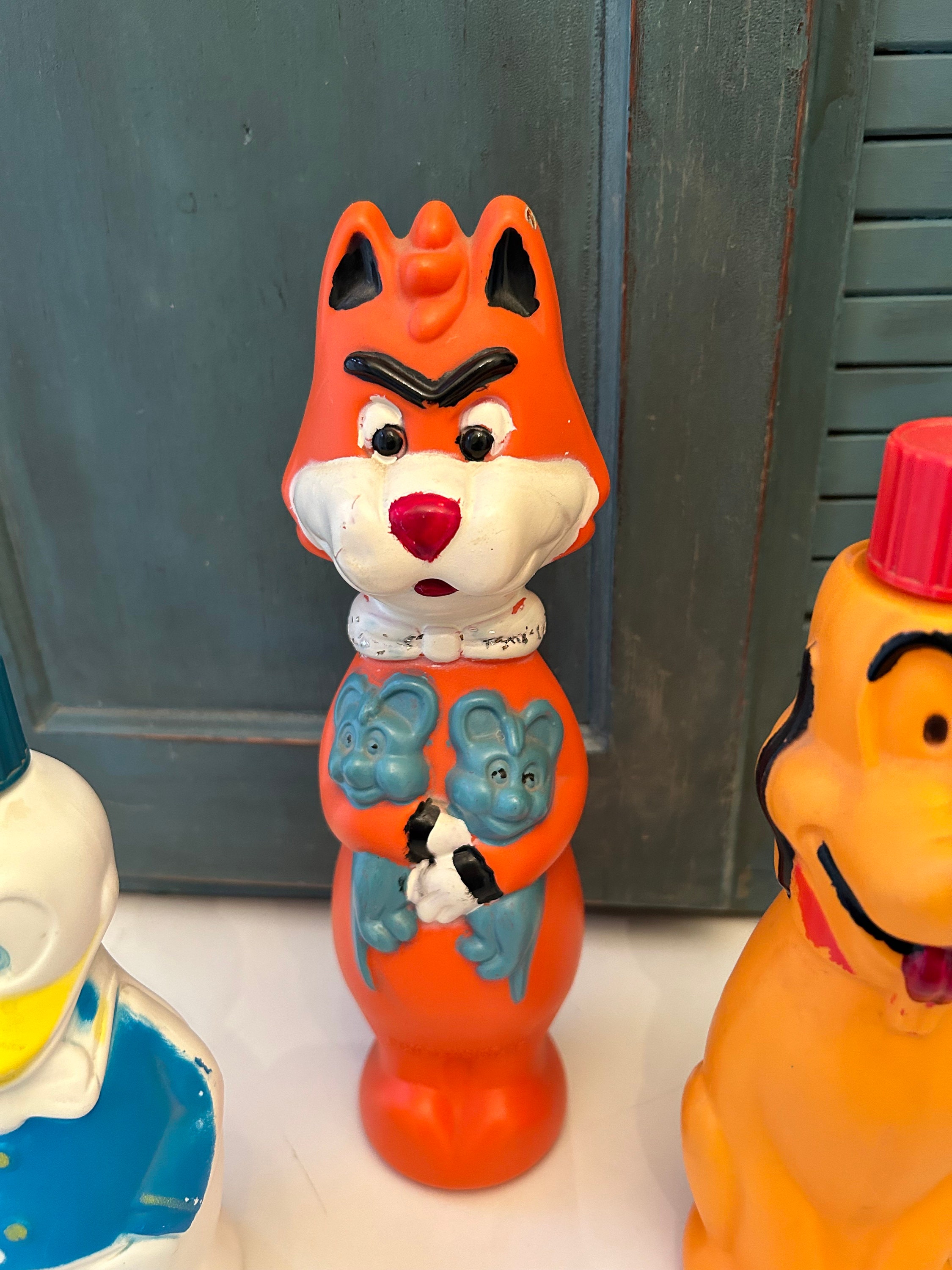 Vintage Mr Jinks ,pluto and Donald Duck Soap Dispenser Bottles 1960s ...