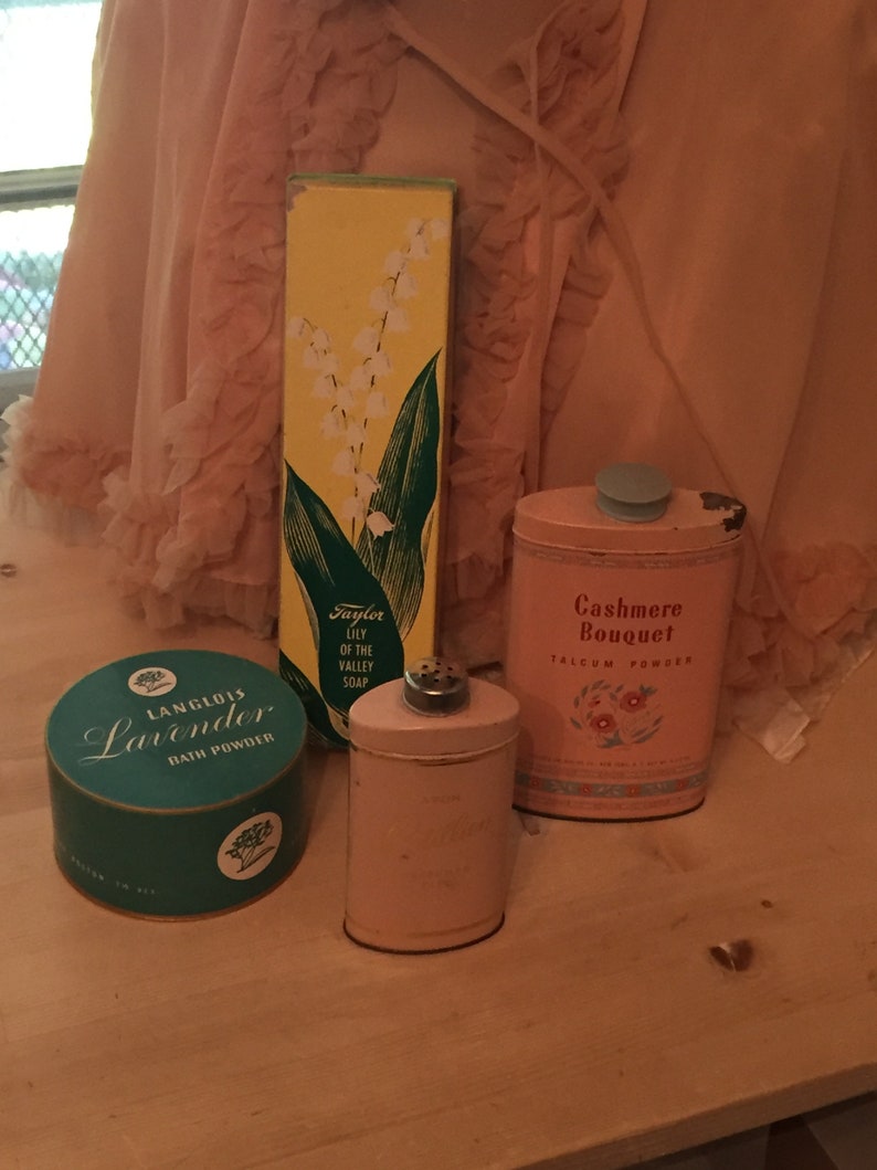 Vintage Cashmere Bouquet Talcum Powder Tin Lily of the Valley - Etsy