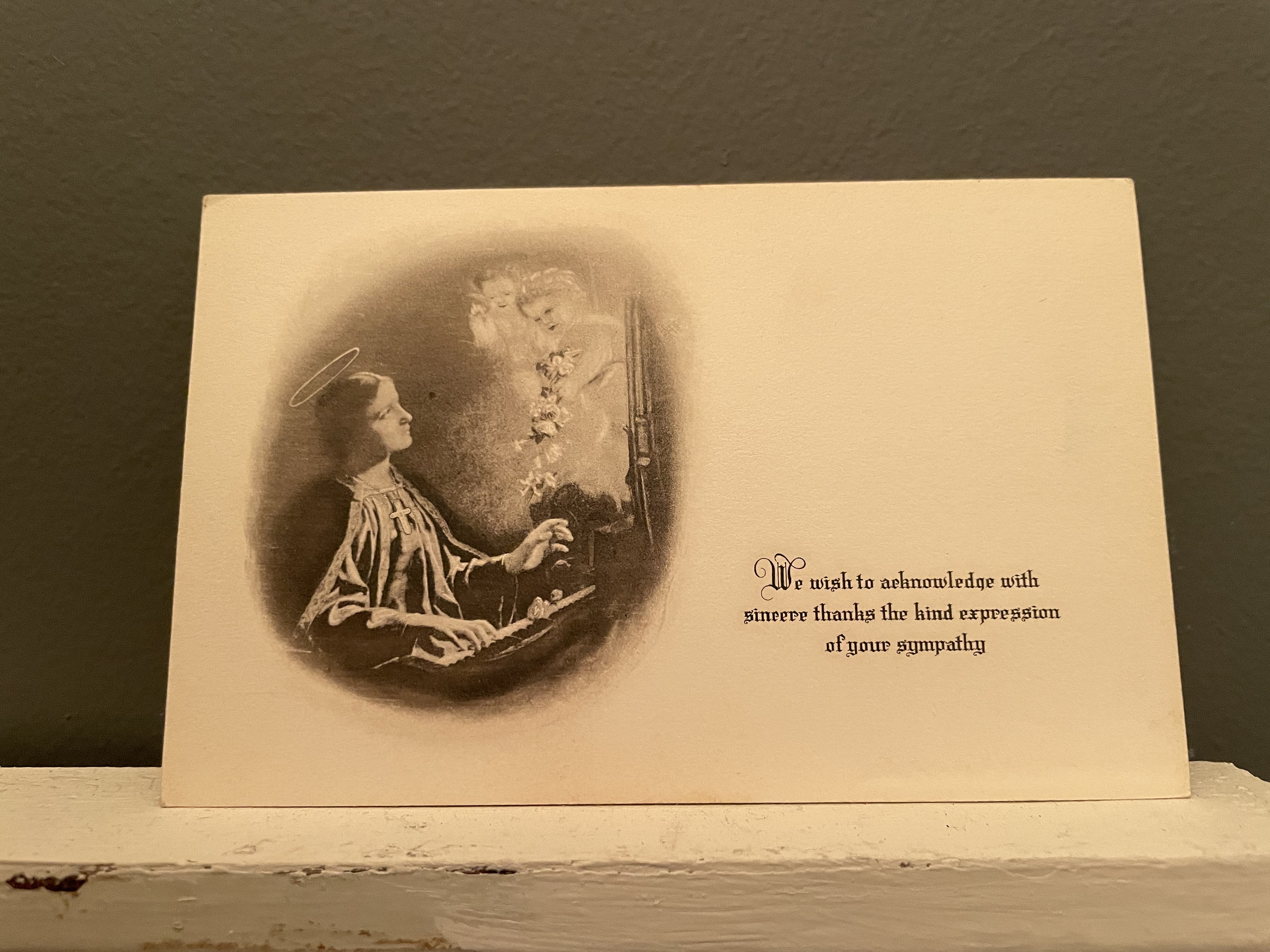 Antique Funeral Mourning Card With Spirits 1900 - Etsy