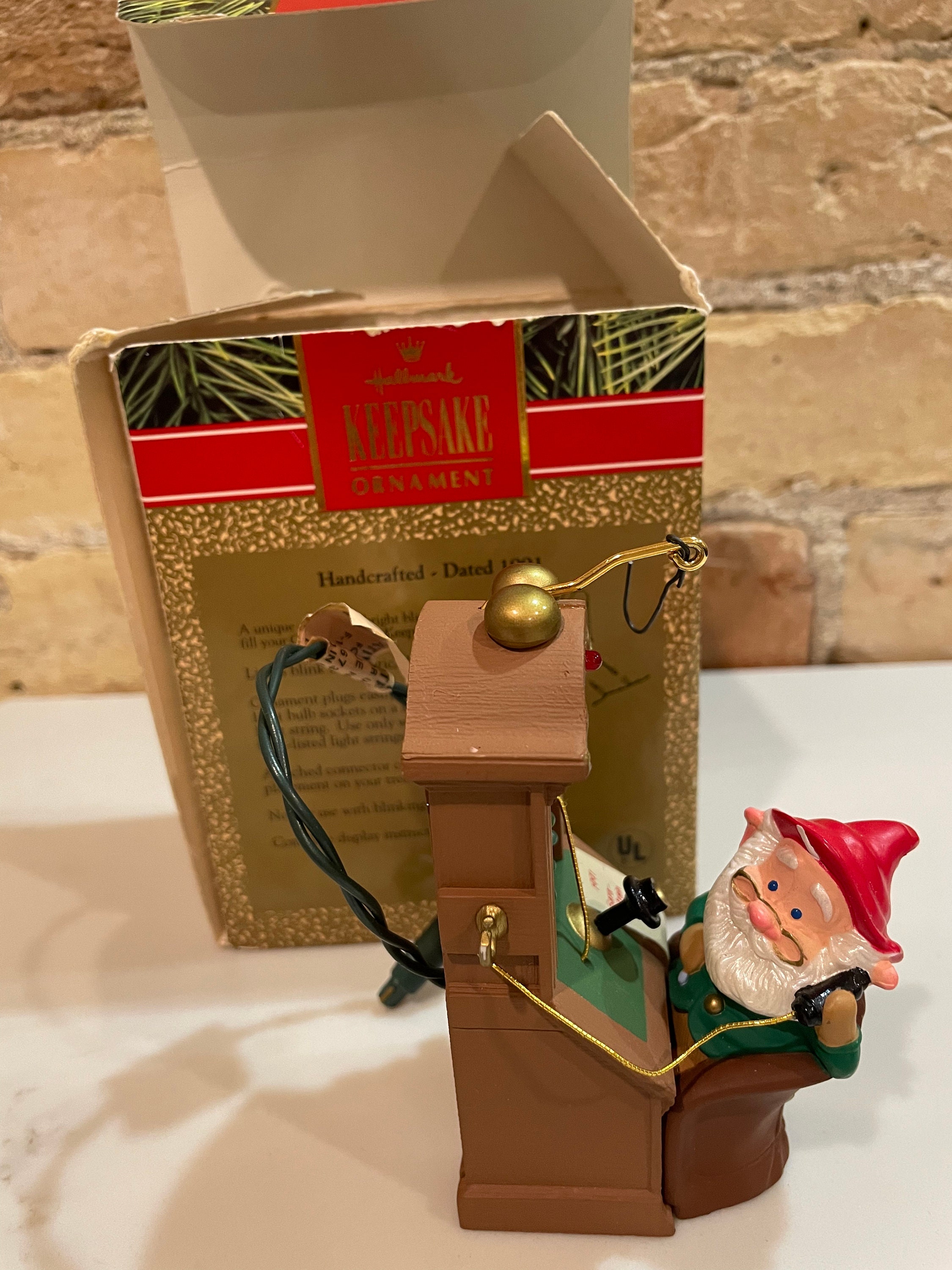 Vintage Hallmark Santas Hotline 1991 Keepsake Christmas Tree - Etsy