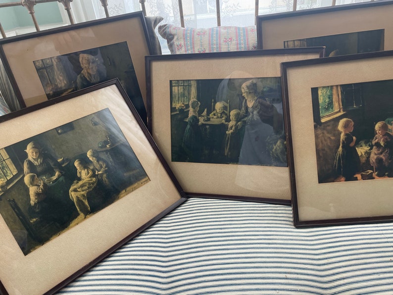 Vintage Bernhard Pothast Dutch Artist 5 Framed Prints Rare - Etsy