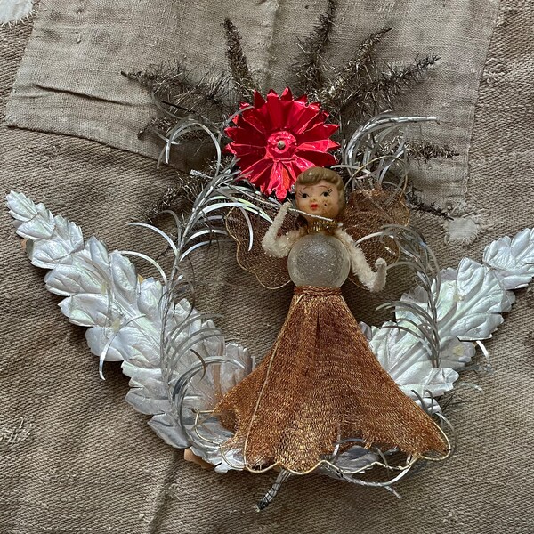 Tinsel Tree Topper - Etsy