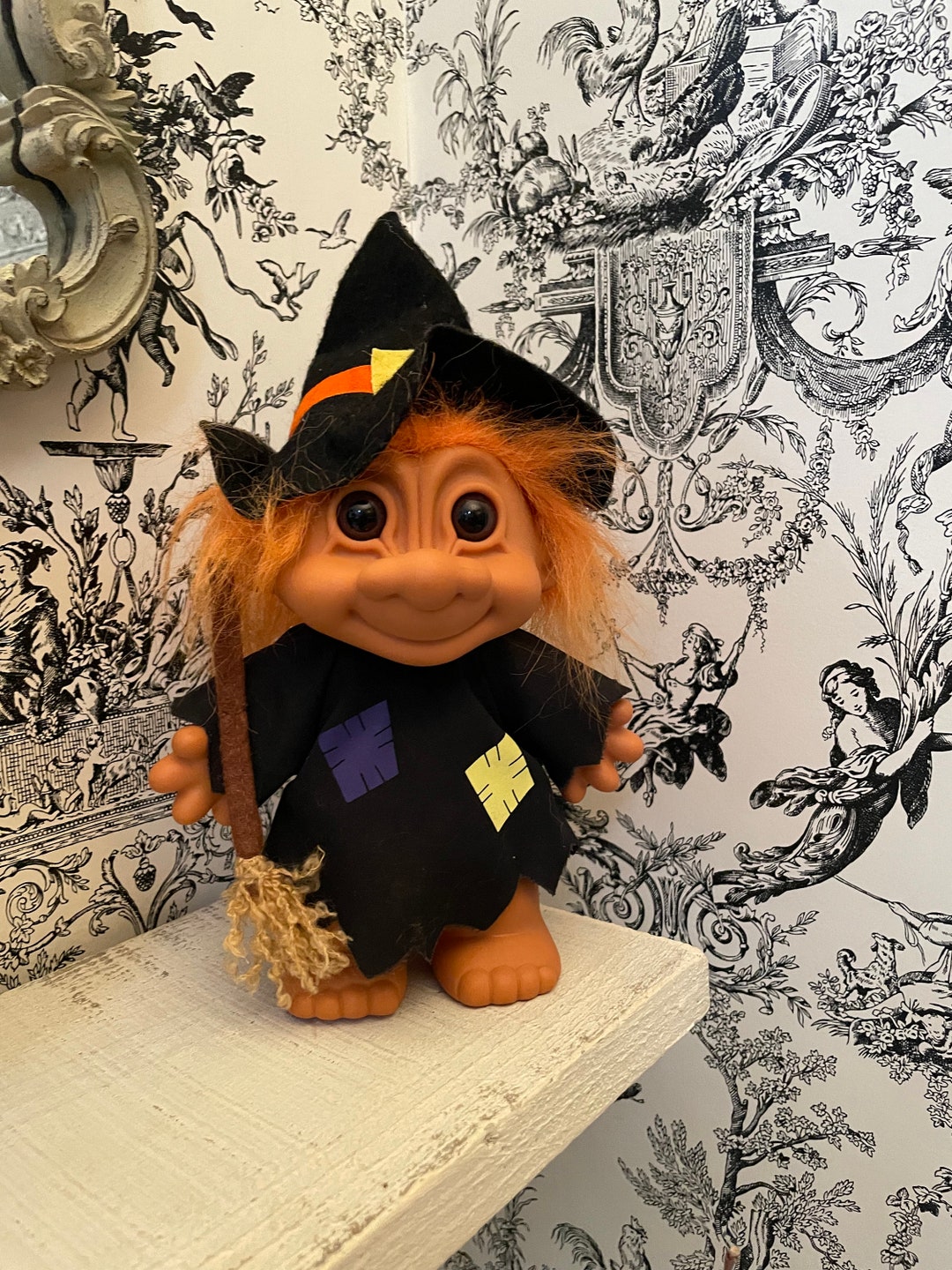 Vintage Russ Troll Doll Witch Decoration 1990s Toy - Etsy