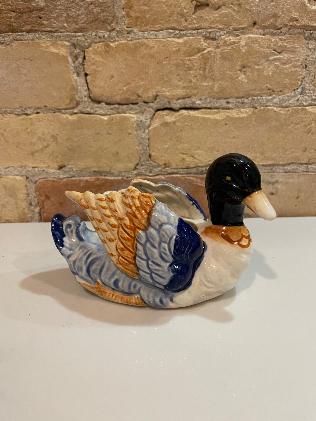 Ceramic Duck Planter Cottage Lodge Decor - Etsy