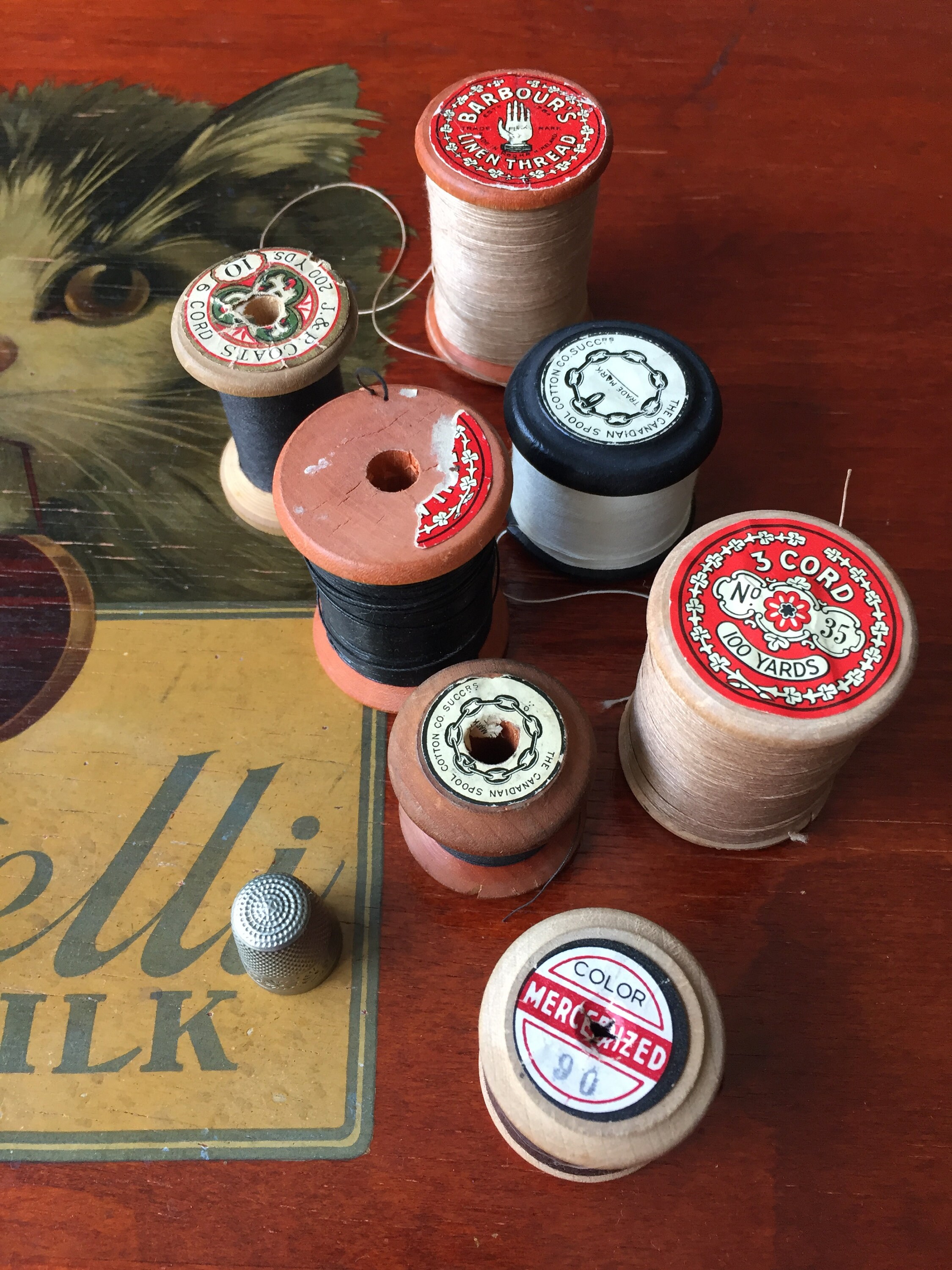 Vintage Spools Linen Thread Barbours J&P Coats 3 Cord 6 Cord - Etsy UK