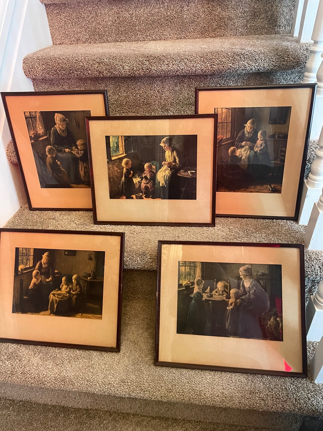 Vintage Bernhard Pothast Dutch Artist 5 Framed Prints Rare 1930s Great ...