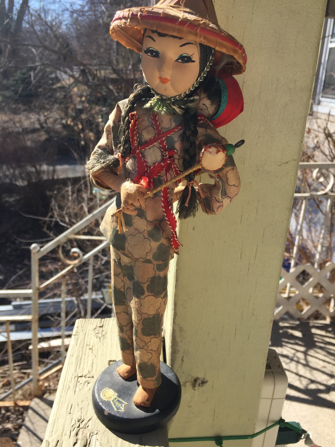 Rare Republic of China Award Doll With Baby on Her Back From 1940s WWII ...