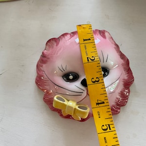 Vintage Lefton Pink Cat Wall Pocket 1950s Kitsch - Etsy