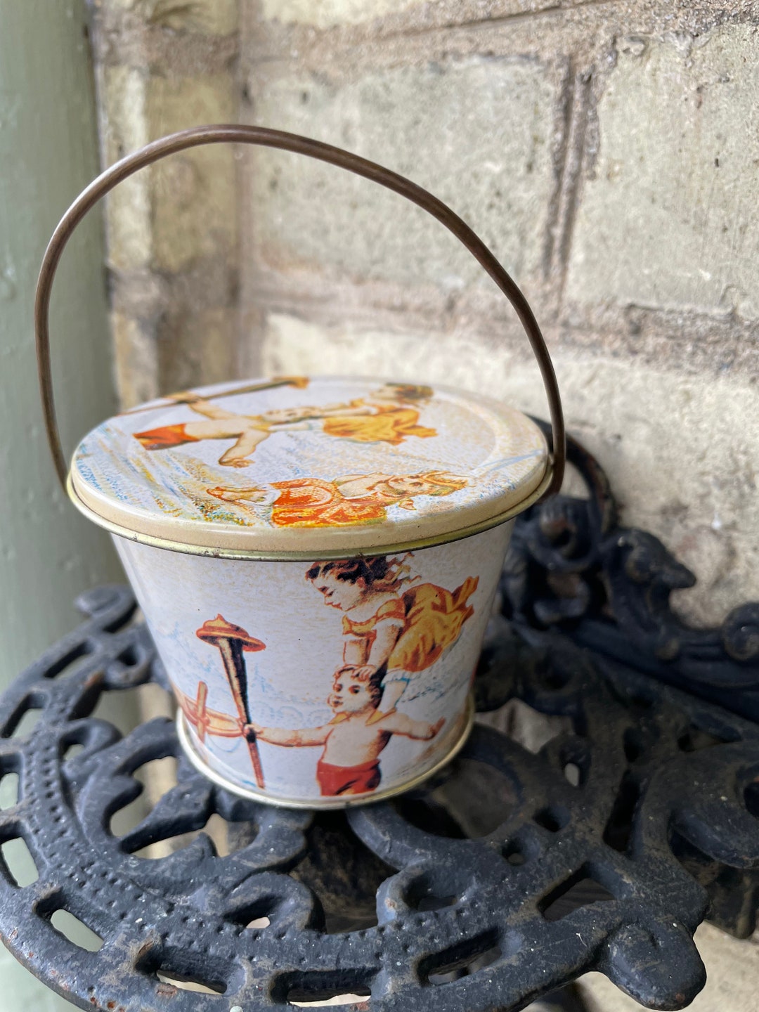 Vintage Miniature Tin Can With Lid Sea Side Summer Decor - Etsy