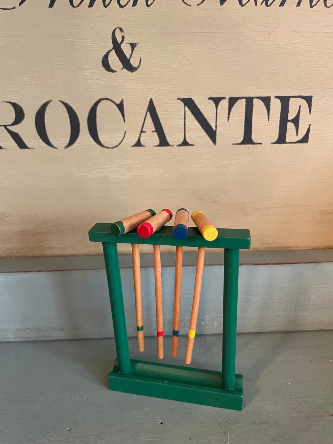 Miniature Dollhouse Croquet Set - Etsy UK