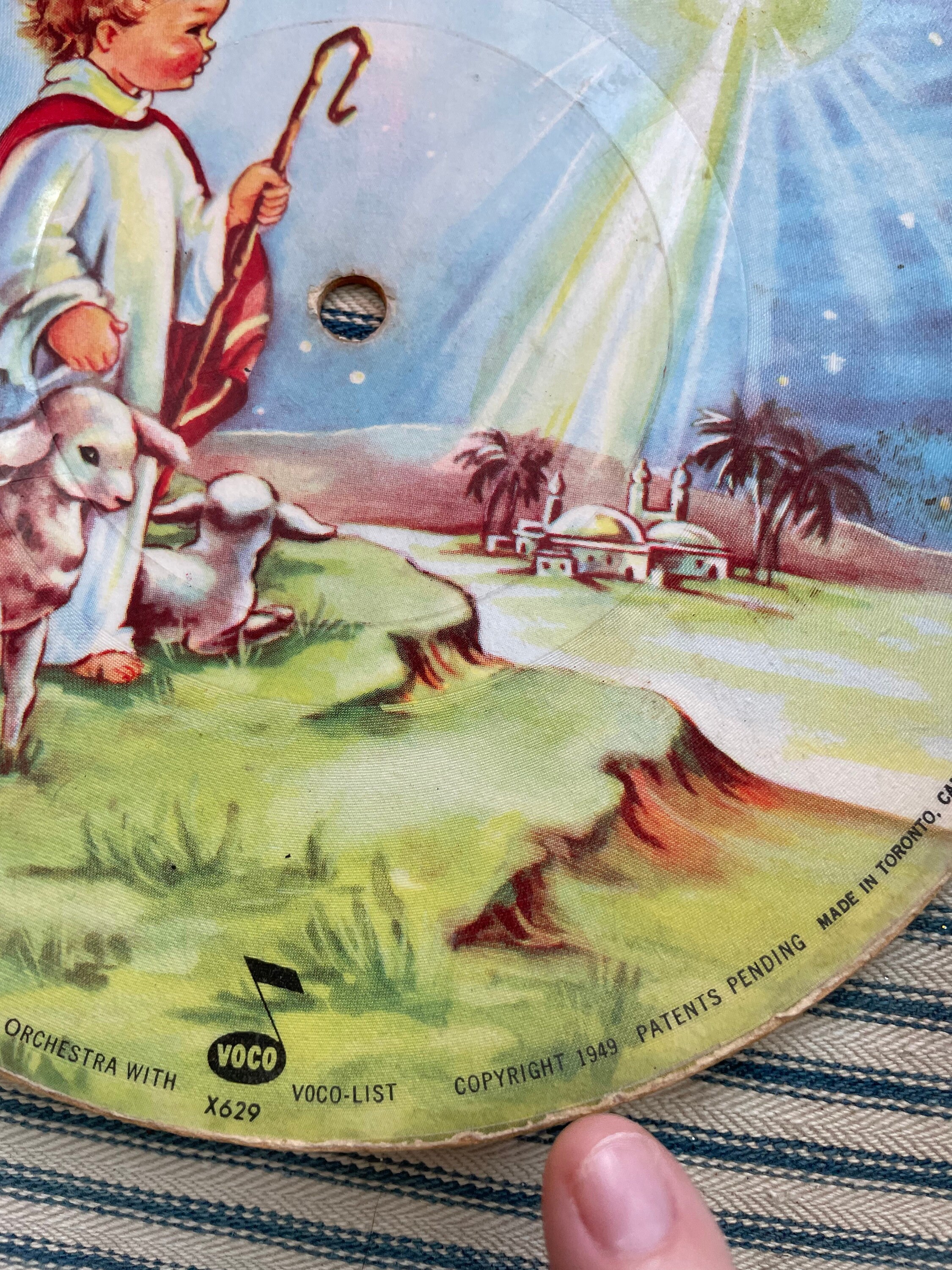 Vintage Christmas Record Voco 1949 Orchestra Picture Disc Childs Toy ...