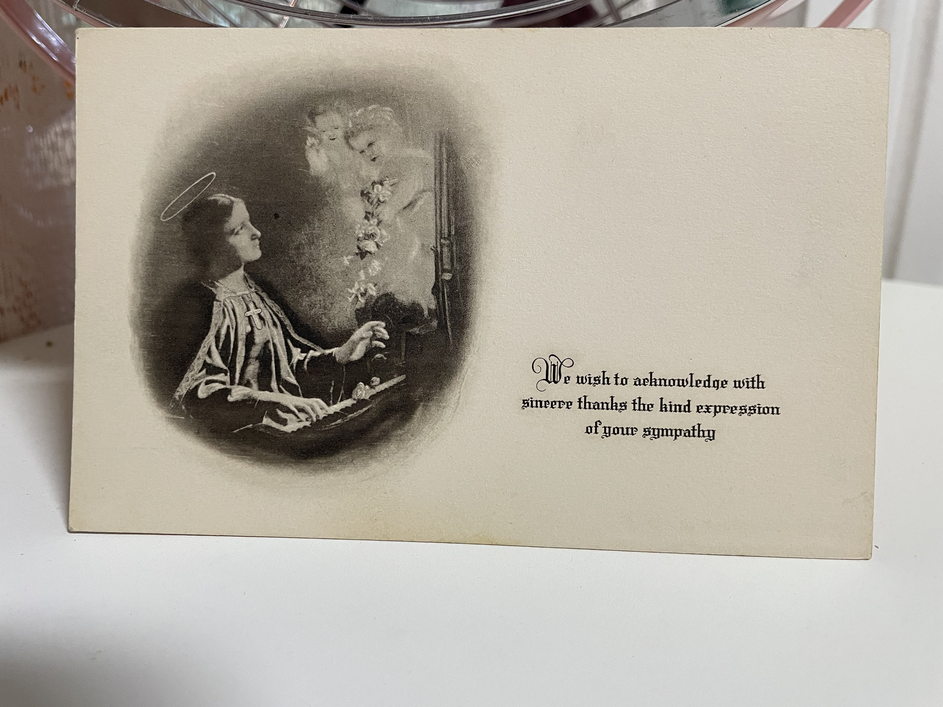 Antique Funeral Mourning Card With Spirits 1900 - Etsy
