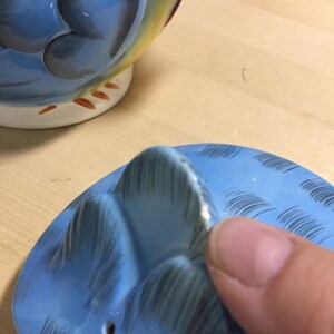 Vintage Lefton Bluebird Tea Pot.rare - Etsy