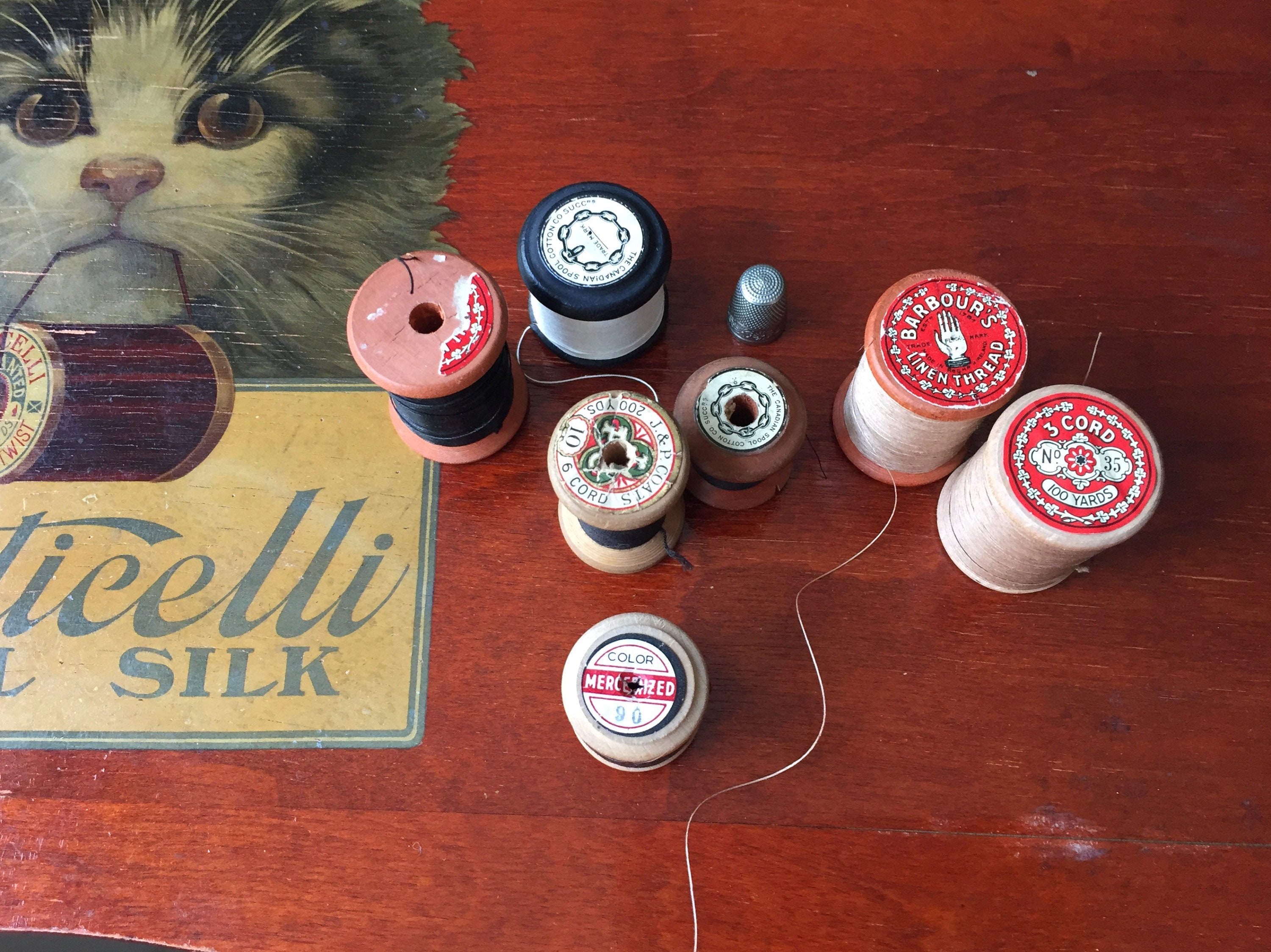 Vintage Spools Linen Thread Barbours J&P Coats 3 Cord 6 Cord - Etsy UK