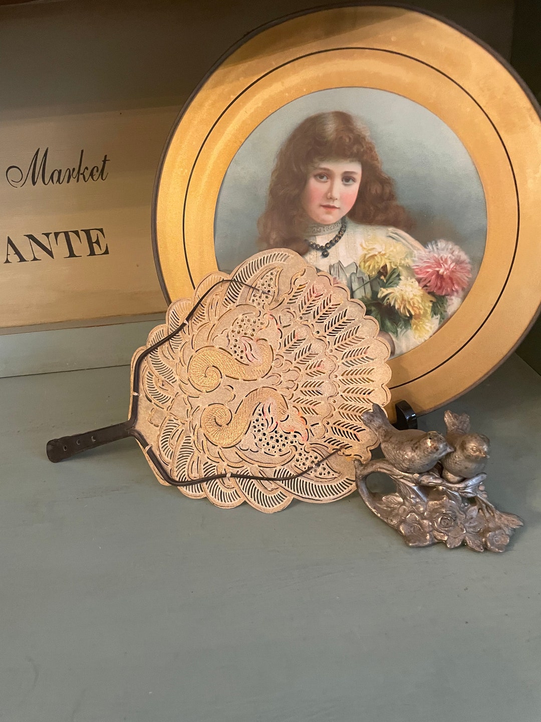 Antique Art Nouveau Hand Fan Javanese Beautiful and Rare - Etsy
