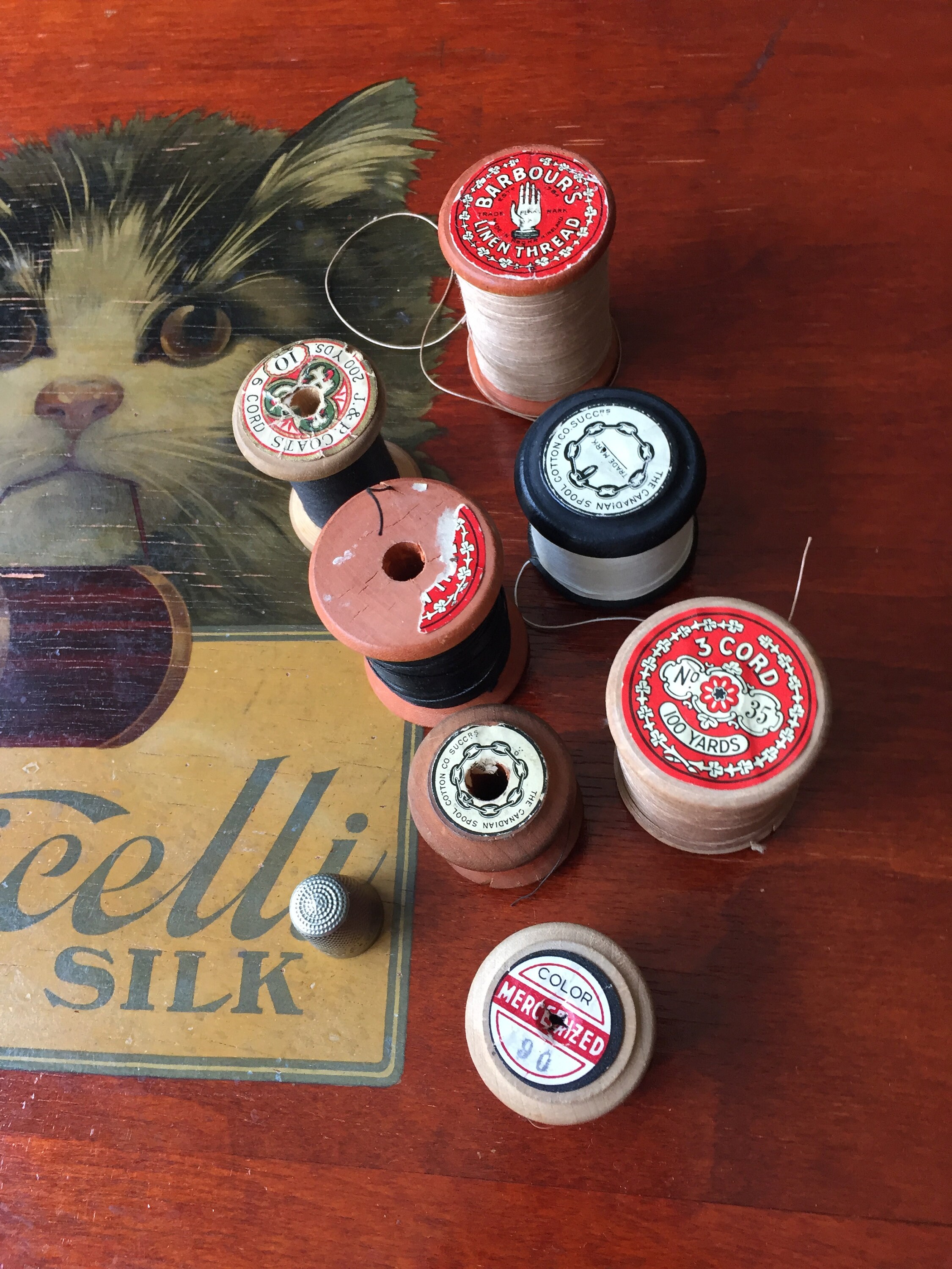 Vintage Spools Linen Thread Barbours J&P Coats 3 Cord 6 Cord - Etsy UK