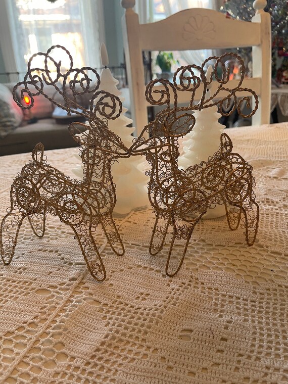 Metal deer ornaments store