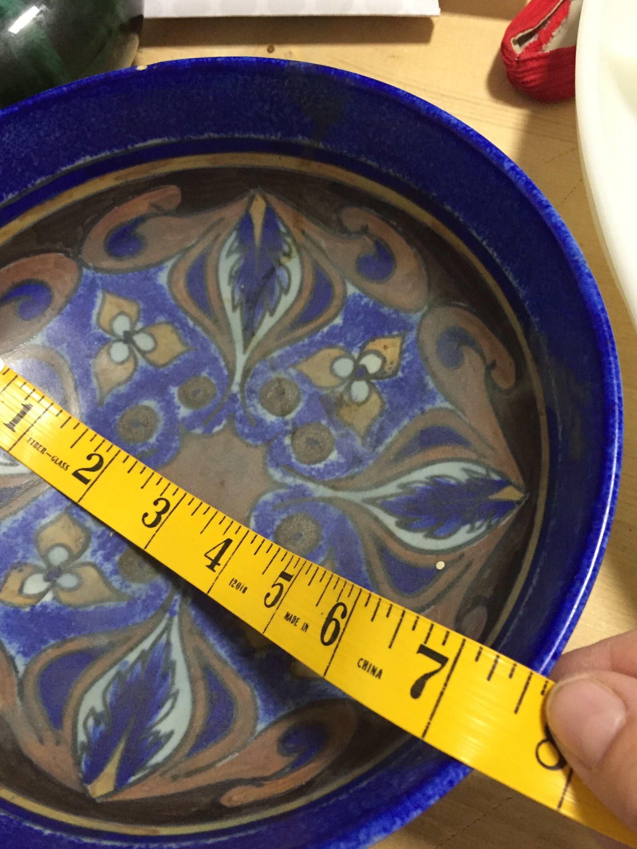 Art Deco George Clews Chameleon Ware Handpainted Numbered Pottery Bowl ...