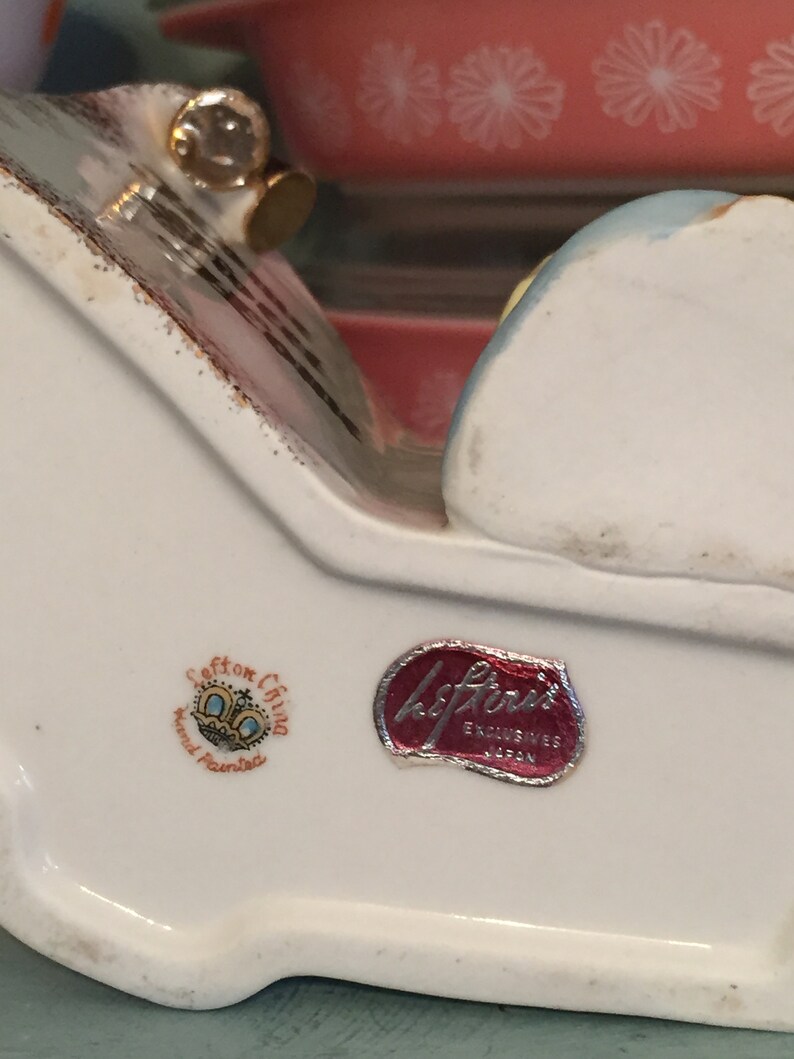 Lefton planter Home Sweet Home Lefton girl figurine New House | Etsy