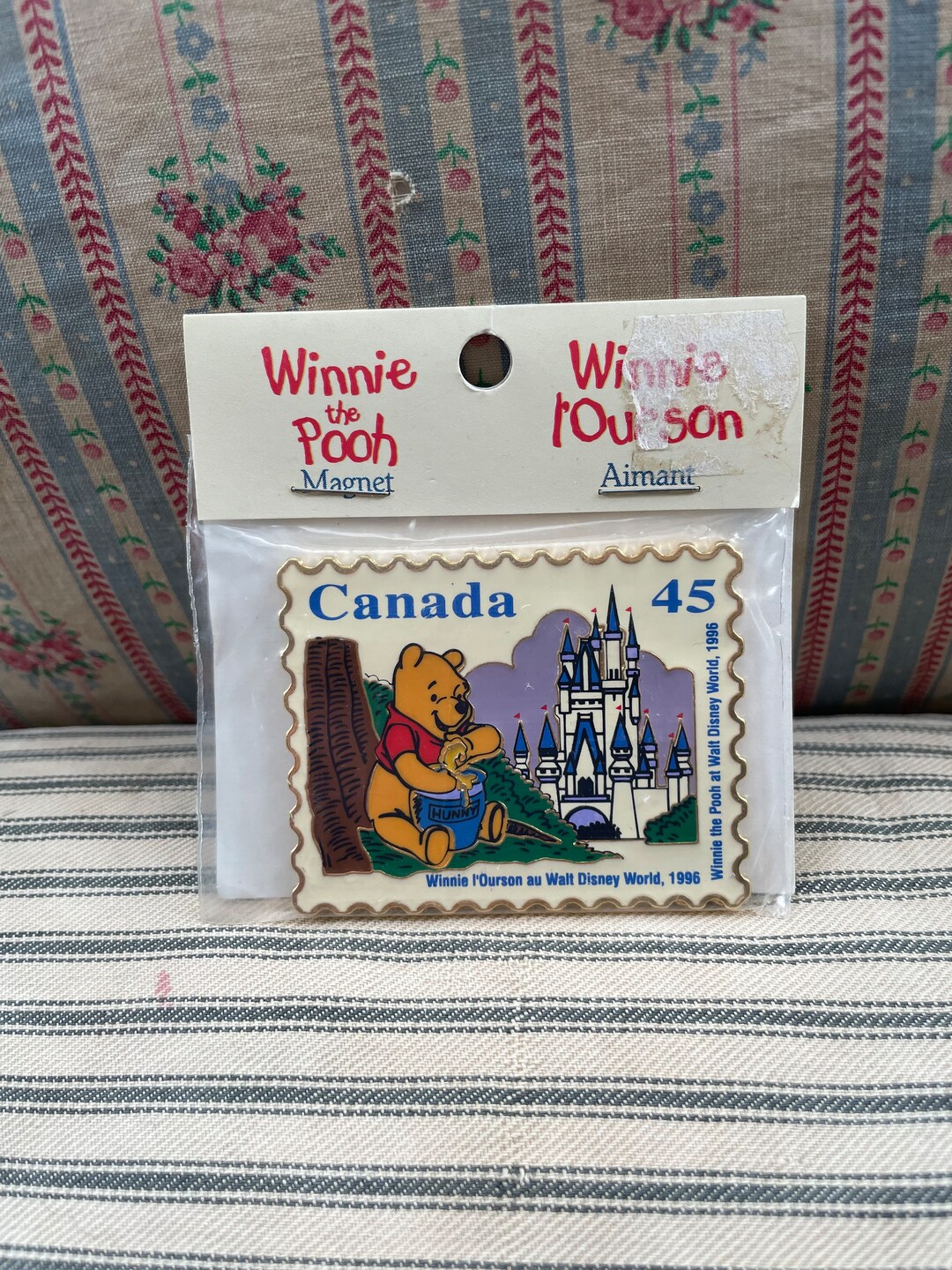 Vintage Winnie the Pooh 1996 Trading Stamps Magnet Walt Disney World ...