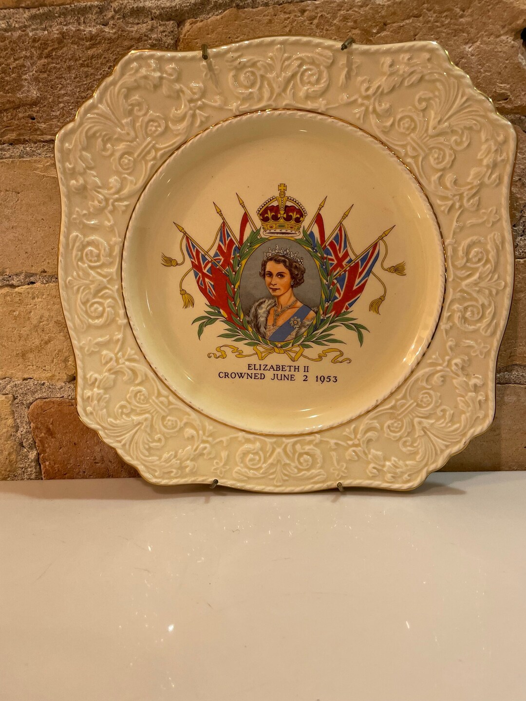 Vintage Queen Elizabeth Royal Winton Grimwades Inauguration Plate June ...