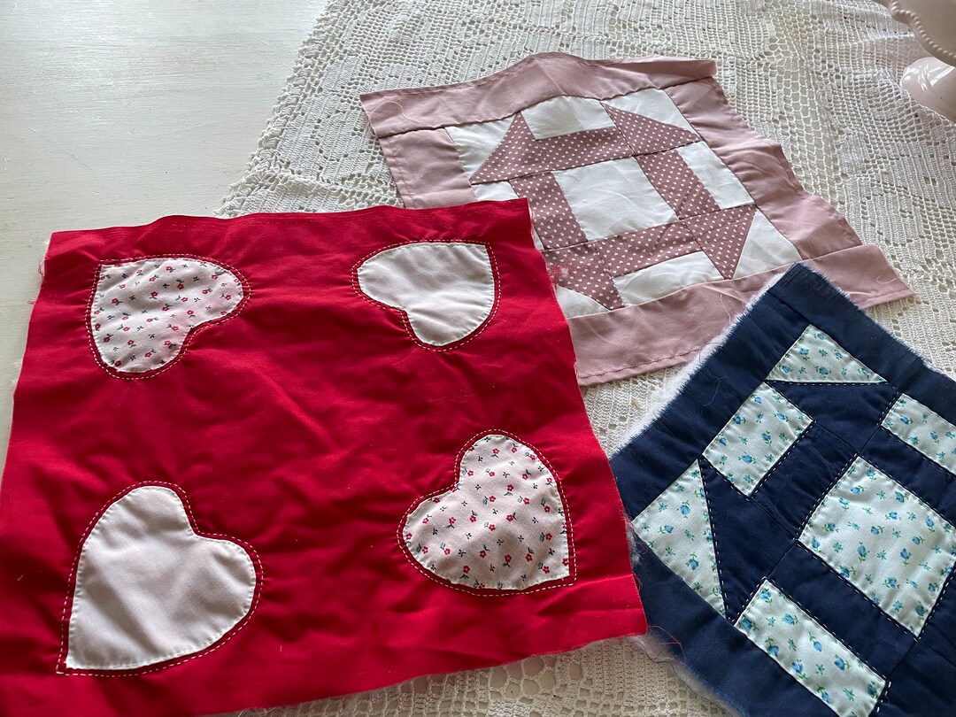 Quilt Squares 3 Finished Sewing Notions 2 With Batting Craft Projects ...