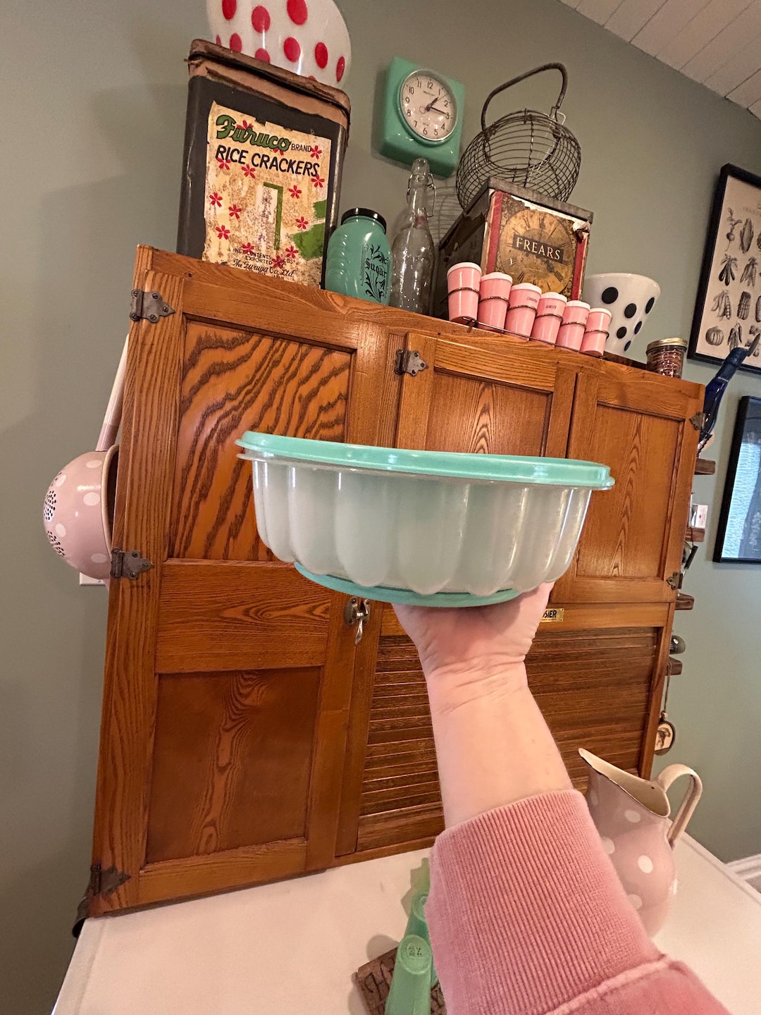 Vintage Tupperware Jelly Mold Turquoise - Etsy